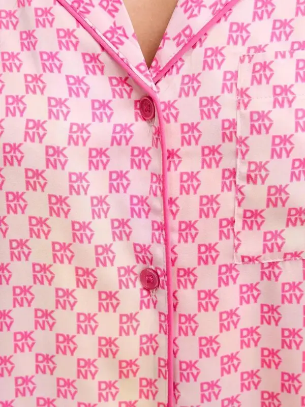 Dkny Logo Print Pajama Set