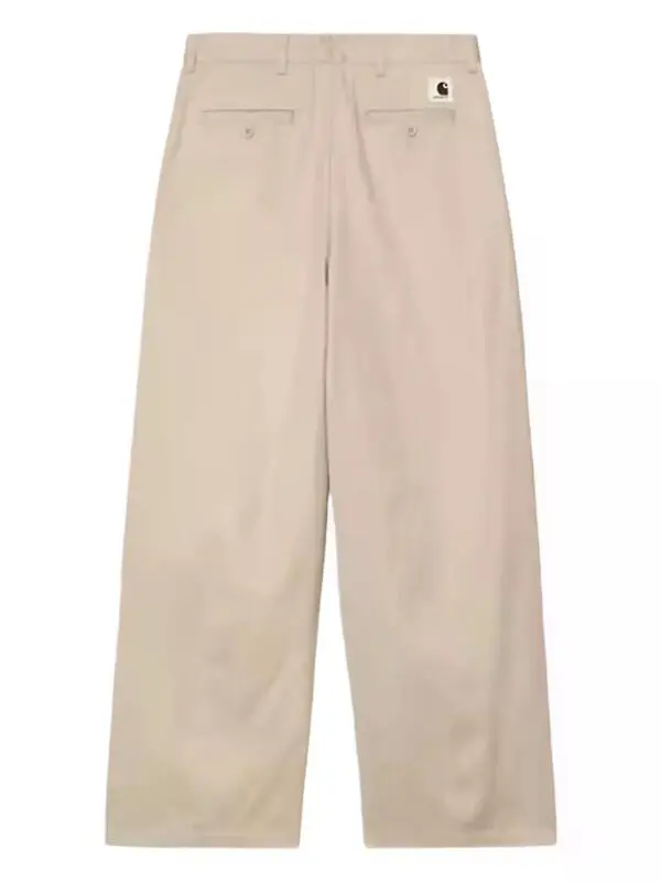 Carhartt Work In Progress Omak Logo-patch Trousers - Neutrals