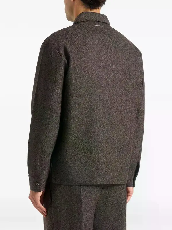 Manière De Voir Elliot Mélange-effect Tailored Shirt