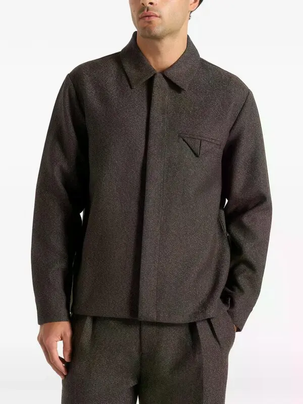 Manière De Voir Elliot Mélange-effect Tailored Shirt