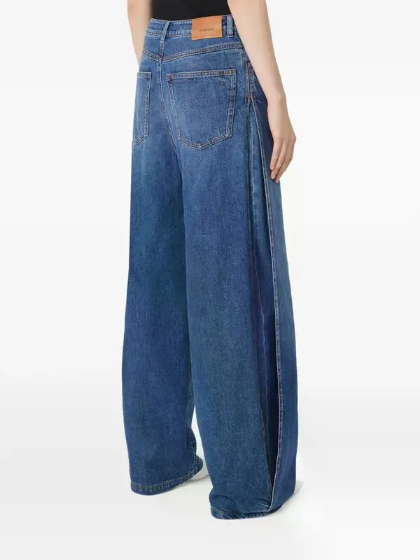 Sportmax Side-pleat Boyfriend Jeans