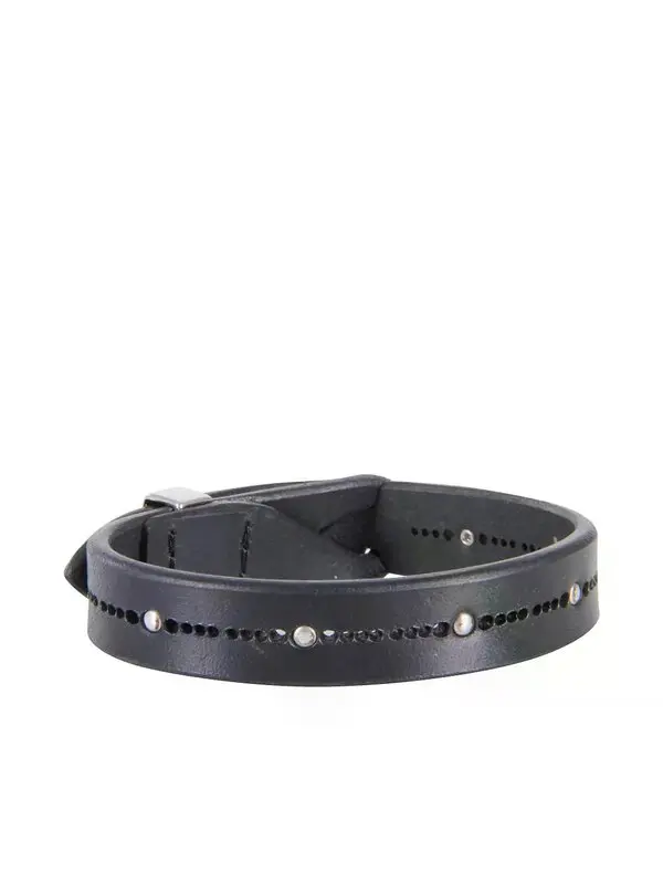 ORTIGNI Studded Buckle Bracelet - Black