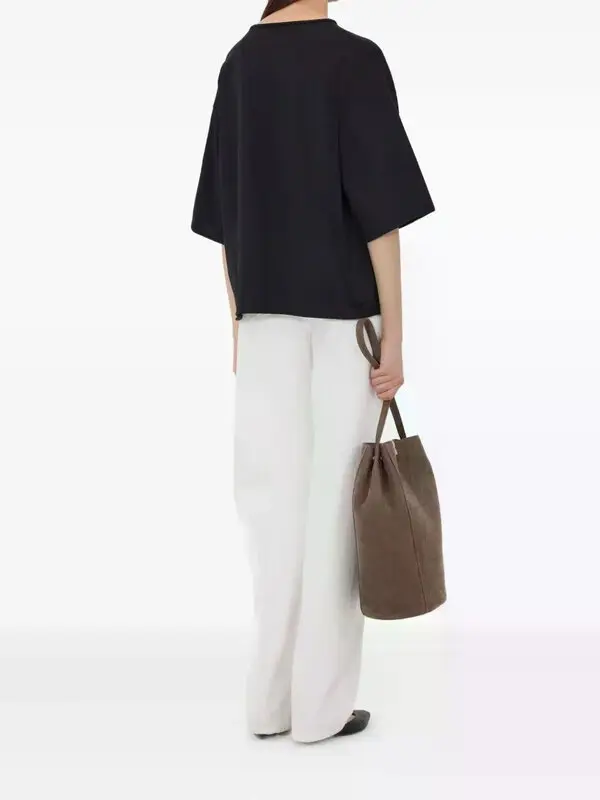 Loulou De Saison Drop-shoulder T-shirt - Black