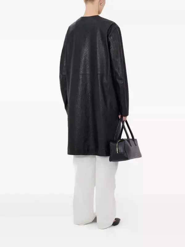 Loulou De Saison Yari Single-breasted Collarless Coat