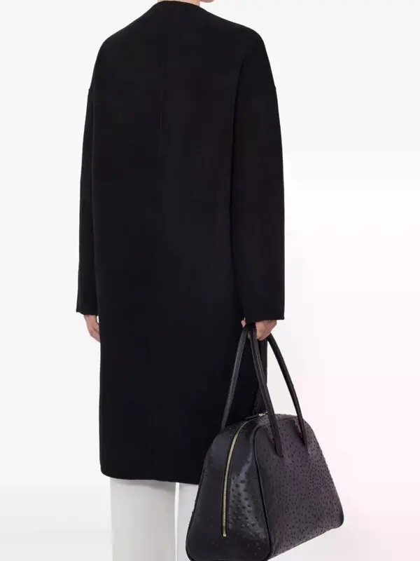 Loulou De Saison Kerry Collarless Coat - Black