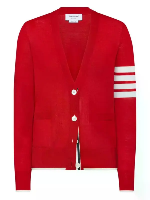 Thom Browne 4-bar Fine Wool Cardigan
