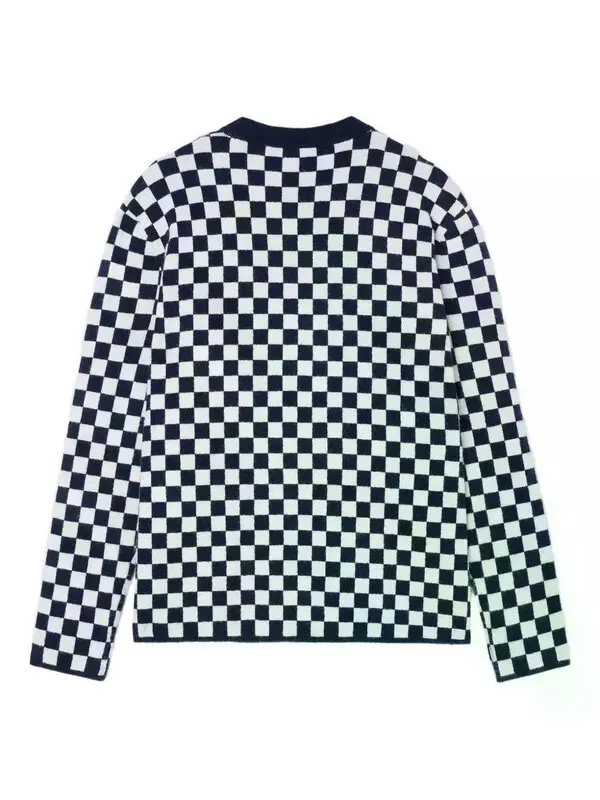 Sunnei Checkerboard-pattern Knit Sweater