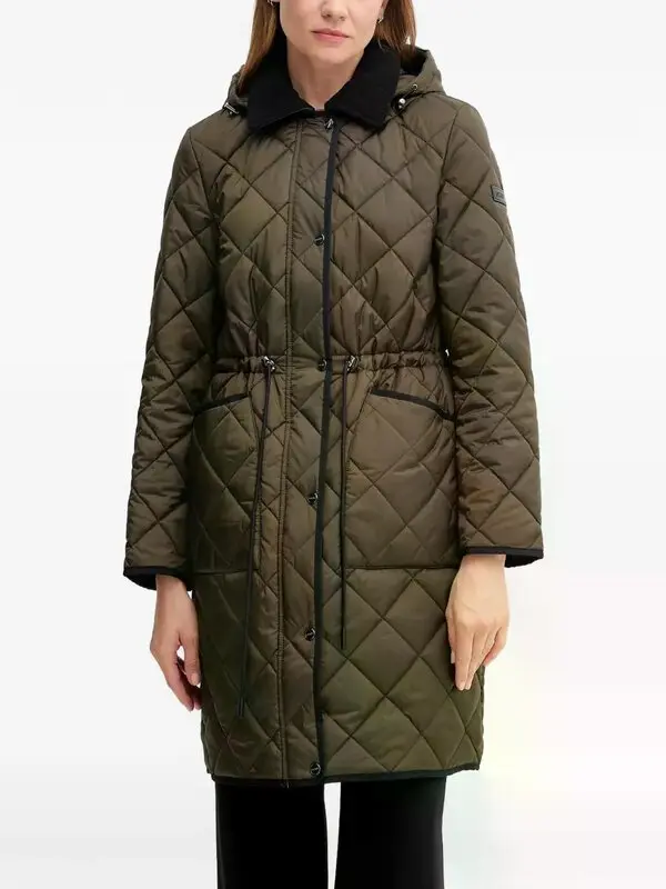 Dkny Quilted Hooded Parka