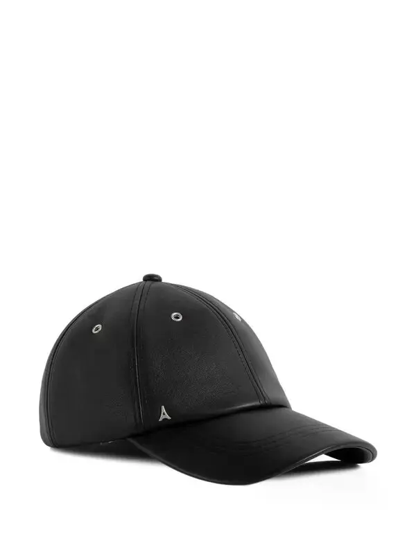 Manière De Voir Faux-leather Baseball Cap