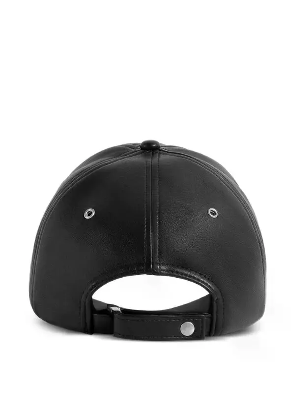 Manière De Voir Faux-leather Baseball Cap