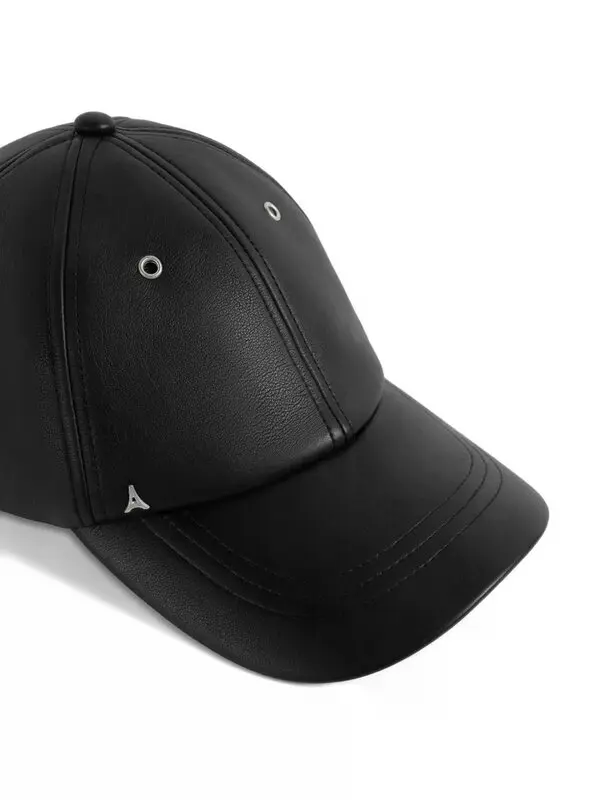 Manière De Voir Faux-leather Baseball Cap
