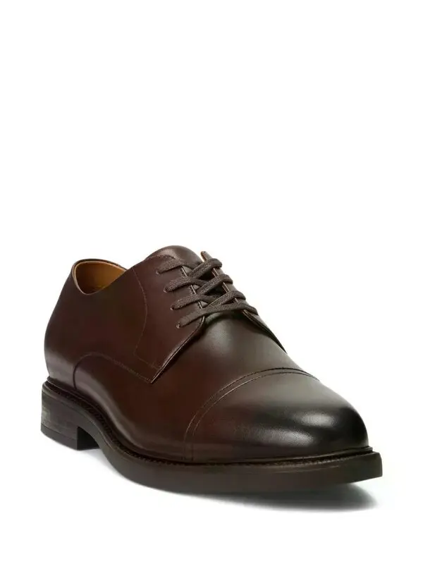 Polo Ralph Lauren Leather Derby Shoes - Brown | Editorialist display picture 2