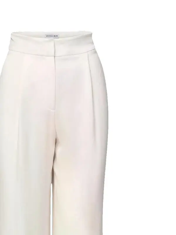 Veronica Beard Robinne Pleated Trousers - Neutrals