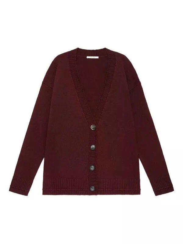 Malìparmi Button V-neck Cardigan - Red