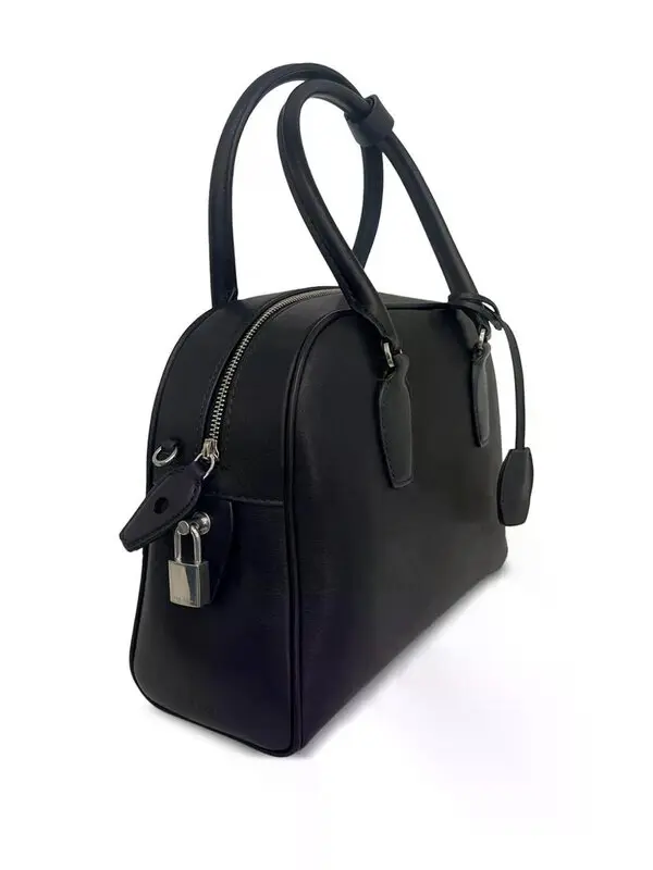 THE ROW India 10.00 Leather Tote Bag - Black