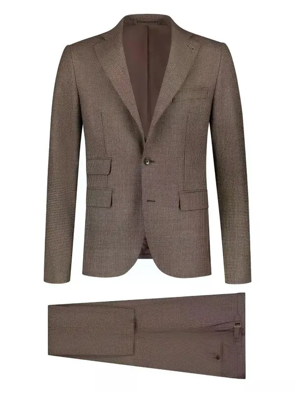 PAUL ZEIST Flap-pocket Suit - Brown