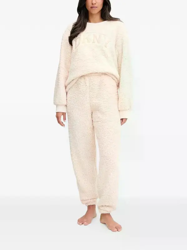 Dkny Sherpa Pajama Set - Neutrals