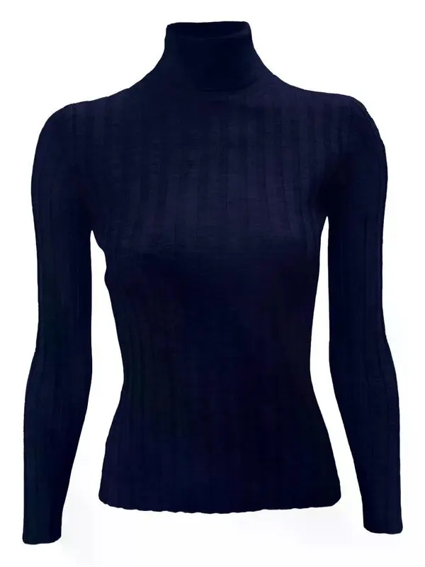 LA ROSE Ribbed Pullover - Blue