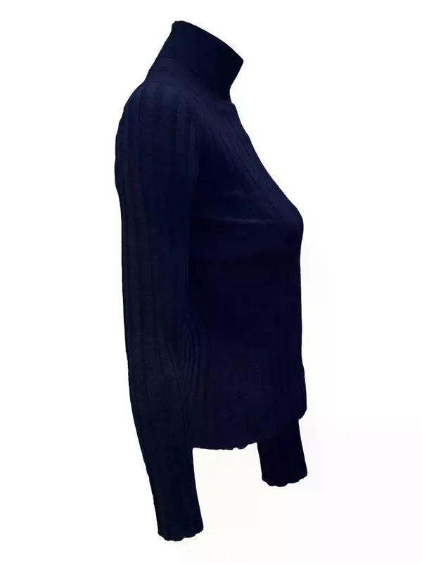 LA ROSE Ribbed Pullover - Blue