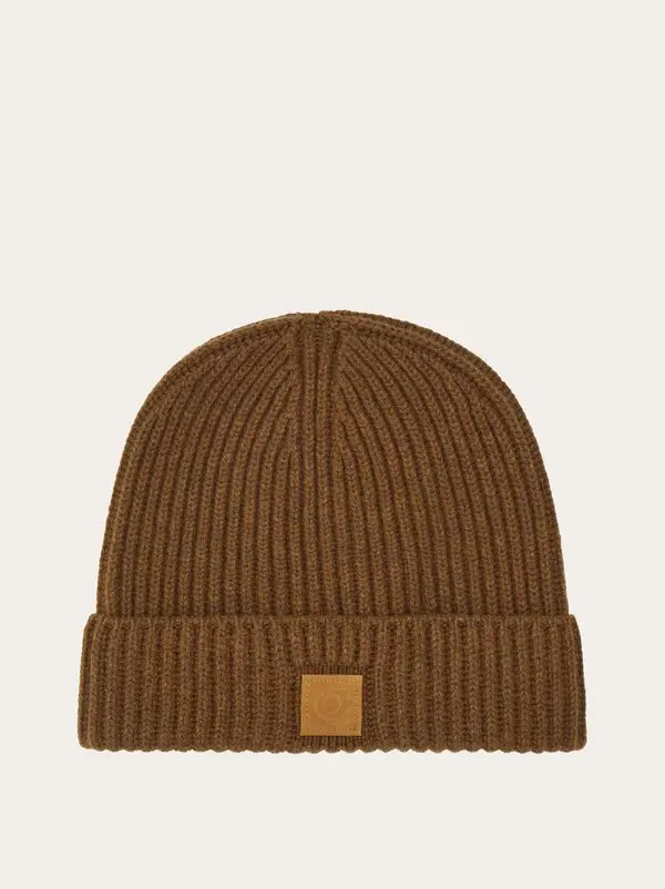 FERRAGAMO Knitted Beanie - Brown