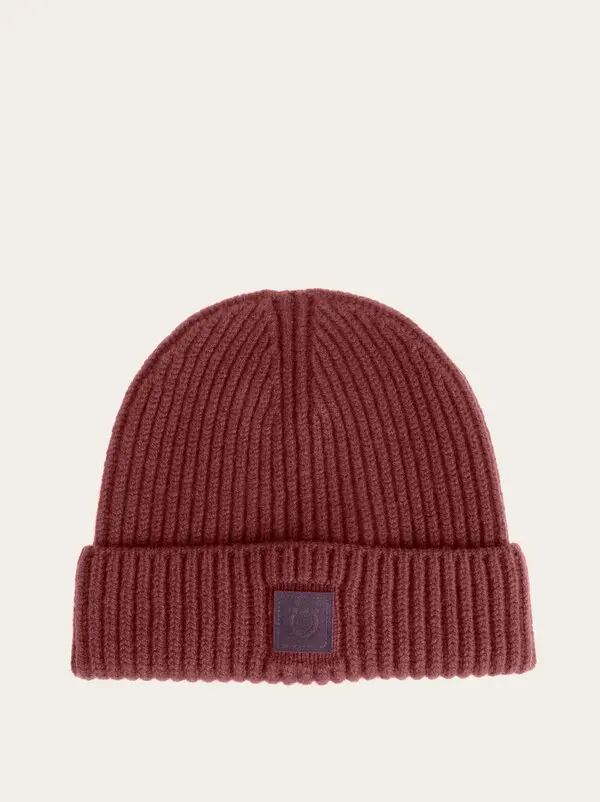 FERRAGAMO Knitted Beanie - Red