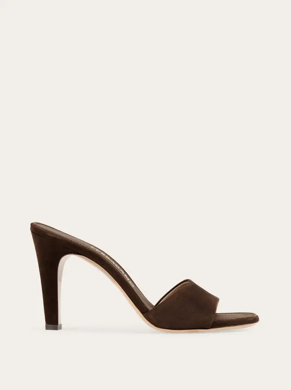 FERRAGAMO High-heeled Slide - Brown