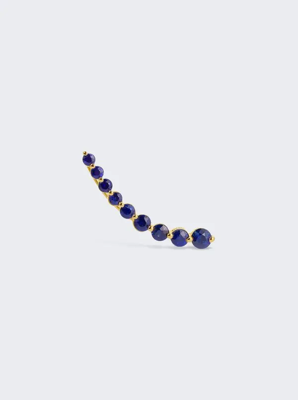 ANITA KO Floating Blue Sapphire Ear Climber - Yg