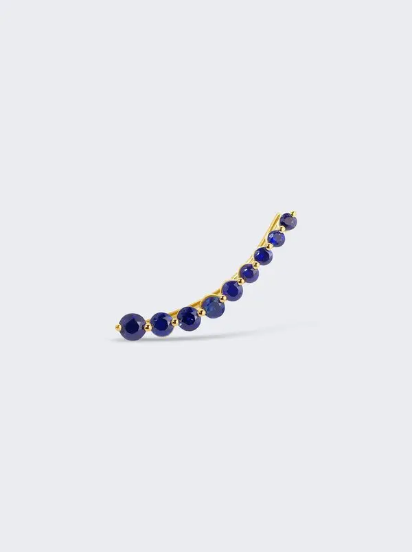 ANITA KO Floating Sapphire Ear Climber - Yg