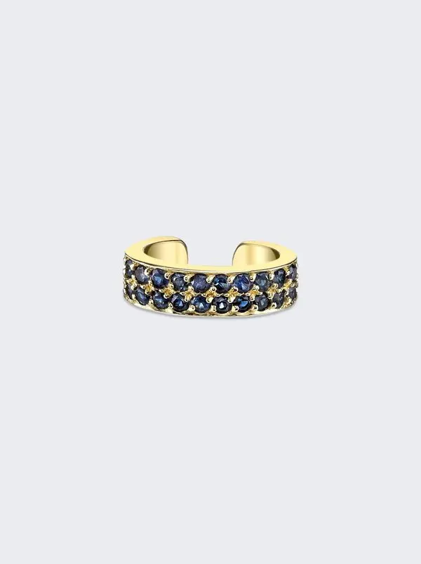 ANITA KO Two Row Sapphire Ear Cuff - Yg