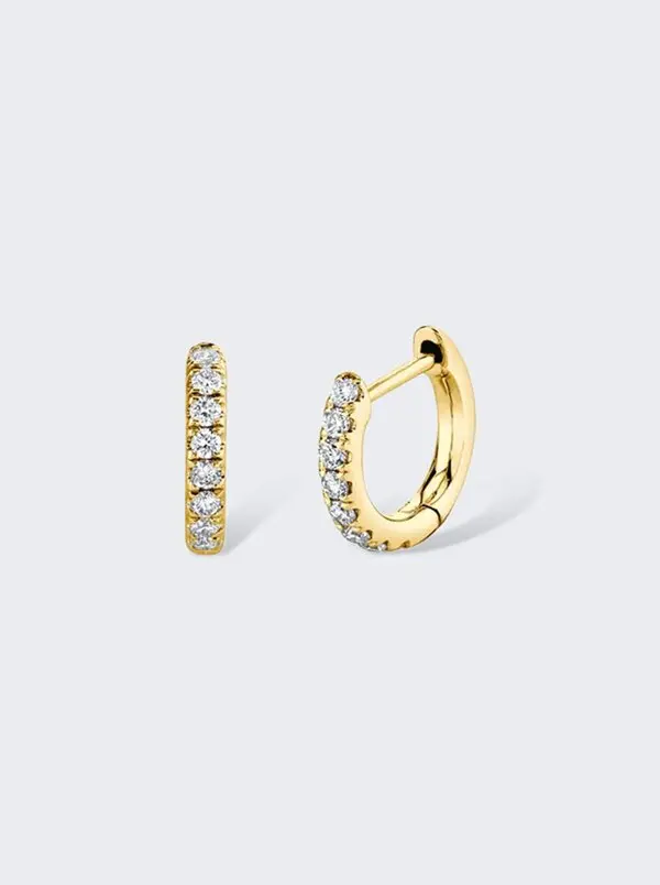 ANITA KO 18k Yellow Gold Diamond Huggie Earrings - Yg