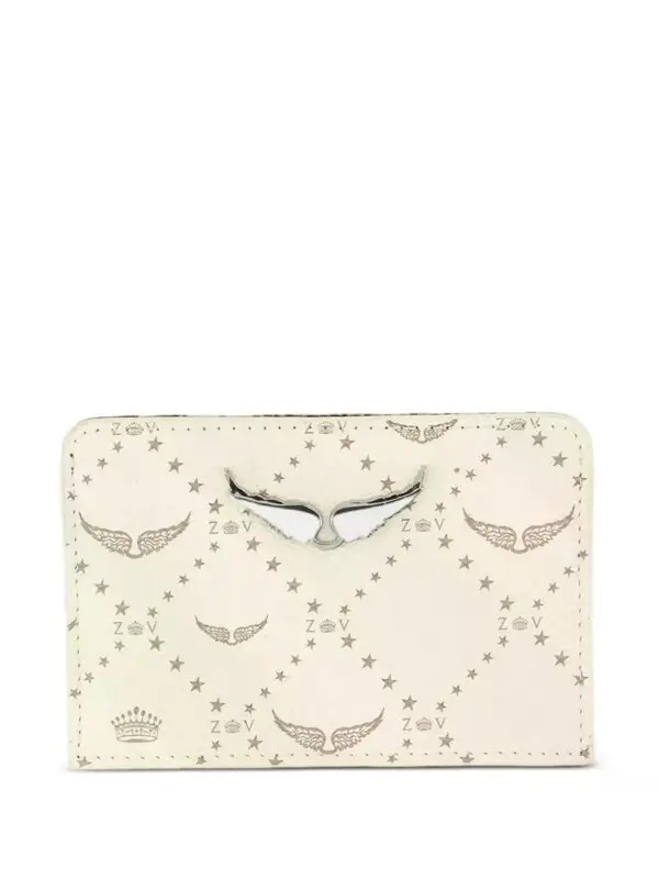 Zadig&Voltaire Zv Pass Monogram Card Case - Neutrals