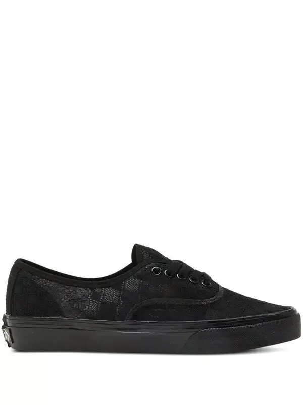 VANS Heritage Checkered Lace Authentic Sneakers - Black