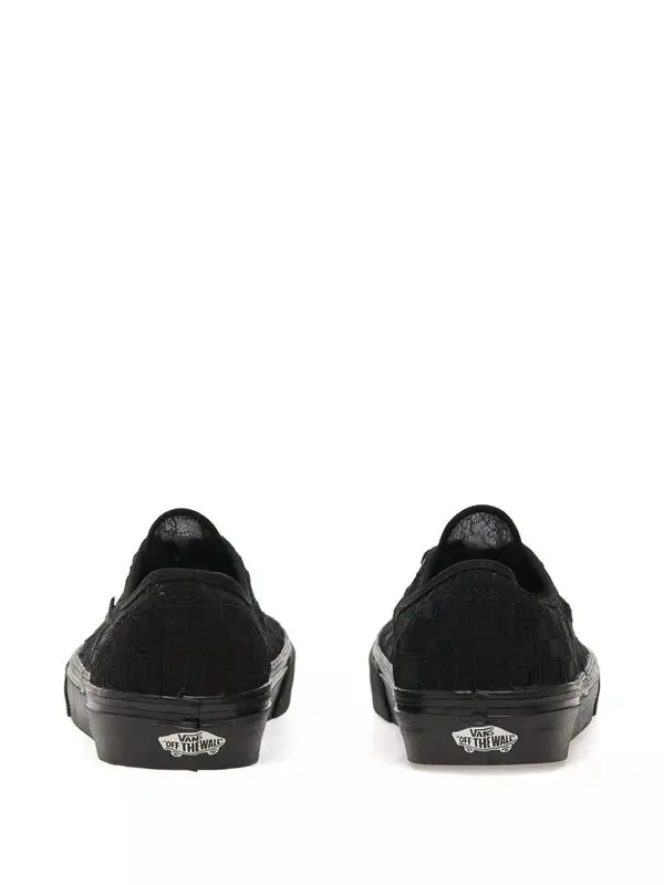VANS Heritage Checkered Lace Authentic Sneakers - Black