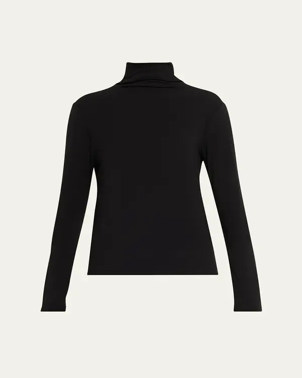 Vince Essential Long-sleeve Turtleneck - Black