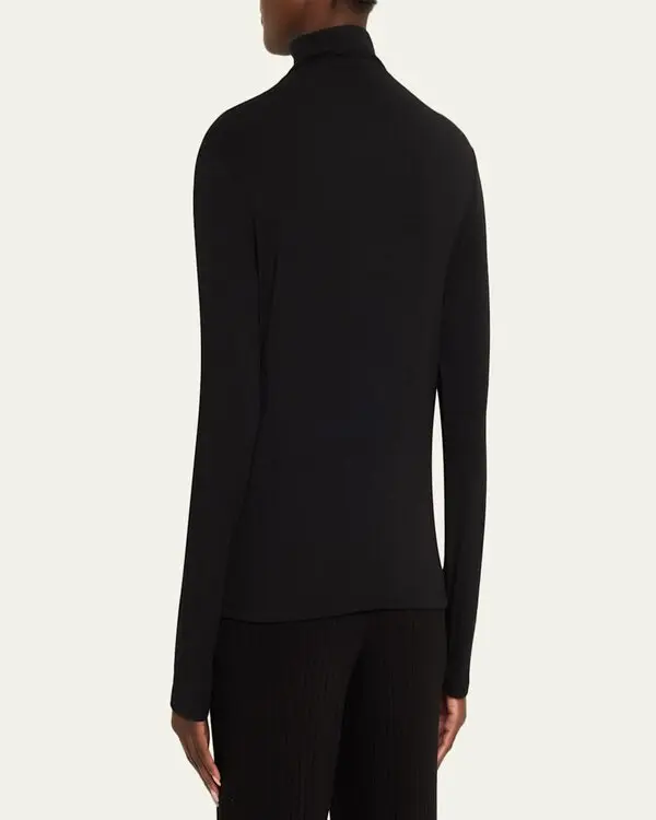 Vince Essential Long-sleeve Turtleneck - Black