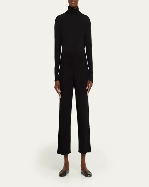 Vince Essential Long-sleeve Turtleneck - Black