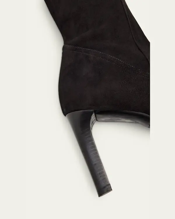 Aquatalia 90mm Rhumba Suede Knee-high Boots - Black