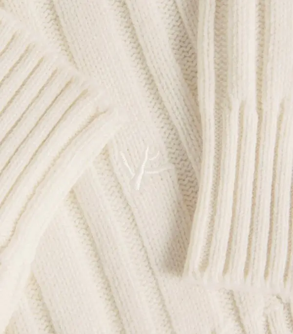 Isaia Cashmere Ribbed Mock-neck Sweater