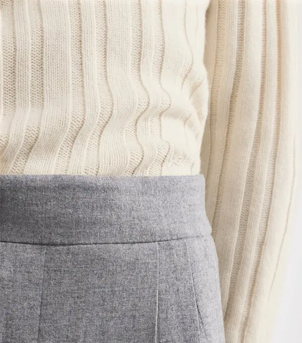 Isaia Cashmere Ribbed Mock-neck Sweater