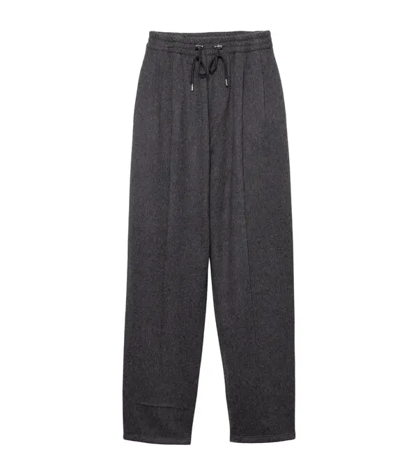 Prada Wool-cashmere Jersey Sweatpants