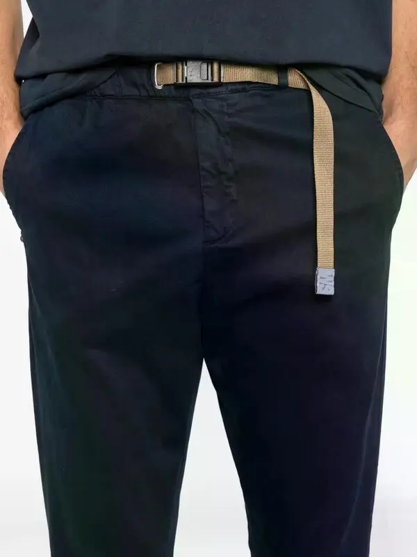 WHITE SAND Belted Trousers