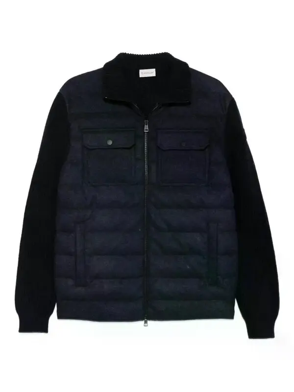 Moncler Padded Front Panel Zip Sweater