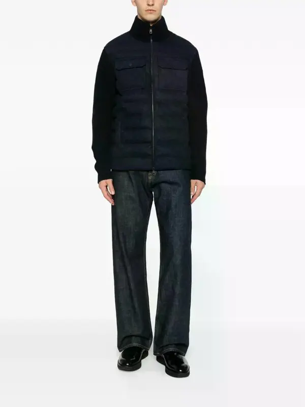 Moncler Padded Front Panel Zip Sweater