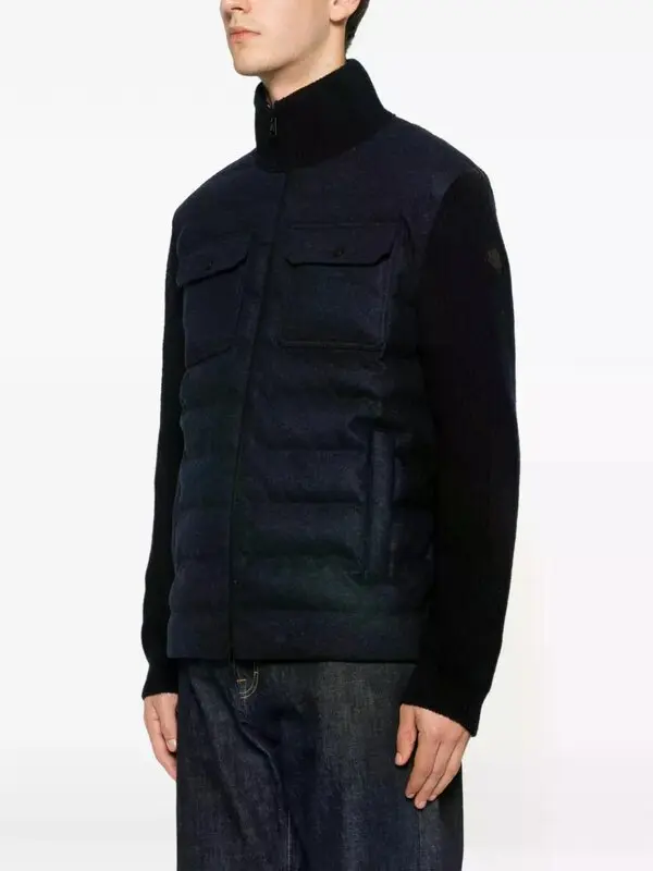Moncler Padded Front Panel Zip Sweater