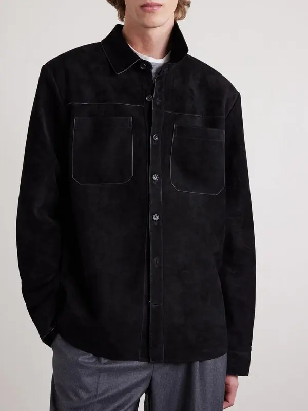 JAMES PERSE Suede Shirt