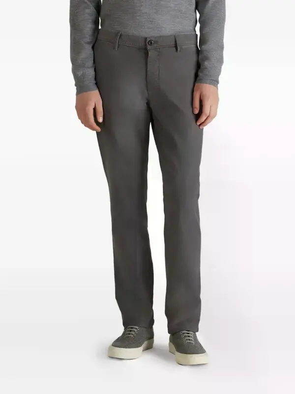 Incotex Tricochino Straight Trousers - Grey