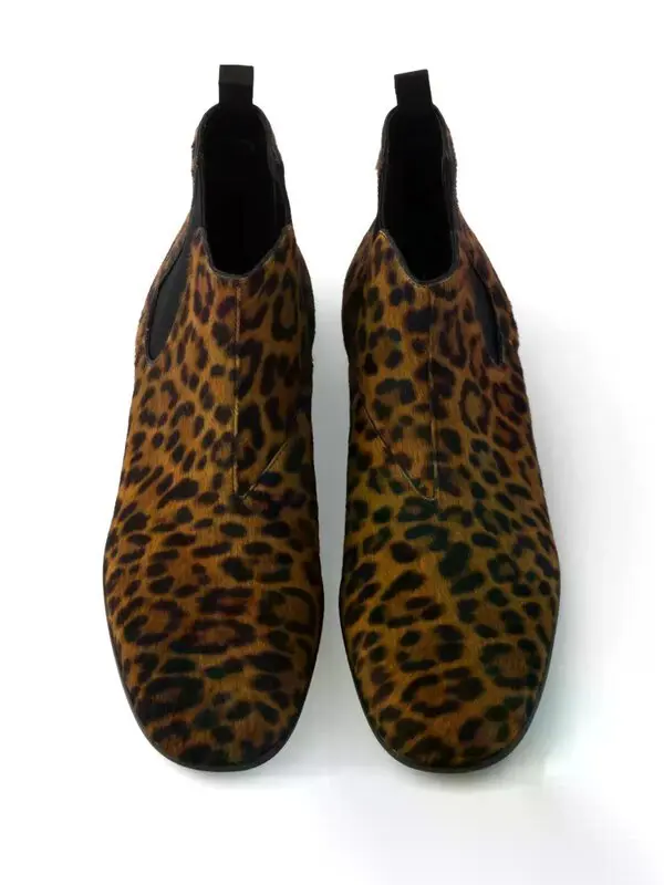 Prada Printed Chelsea Boots - Brown
