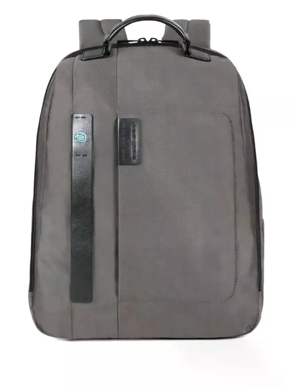 PIQUADRO Large Backpack With Front Pocket - Grey