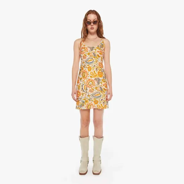 Alix Of Bohemia Addie Dress Topaz Flower - Orange