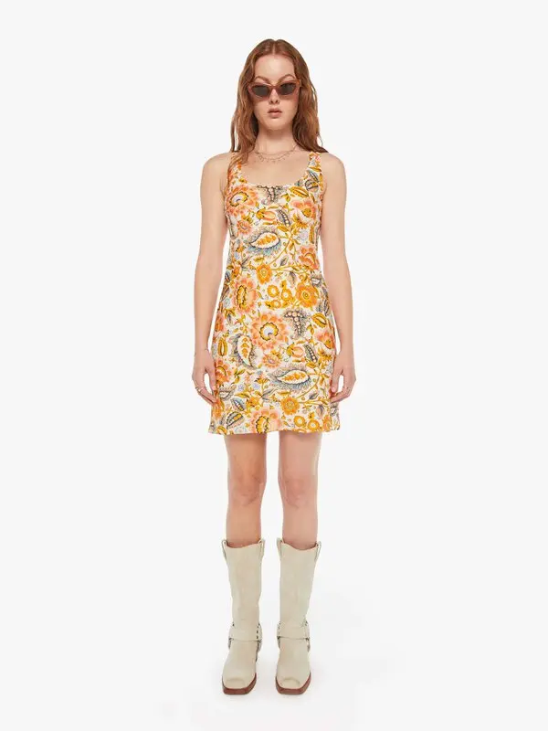 Alix Of Bohemia Addie Dress Topaz Flower - Orange